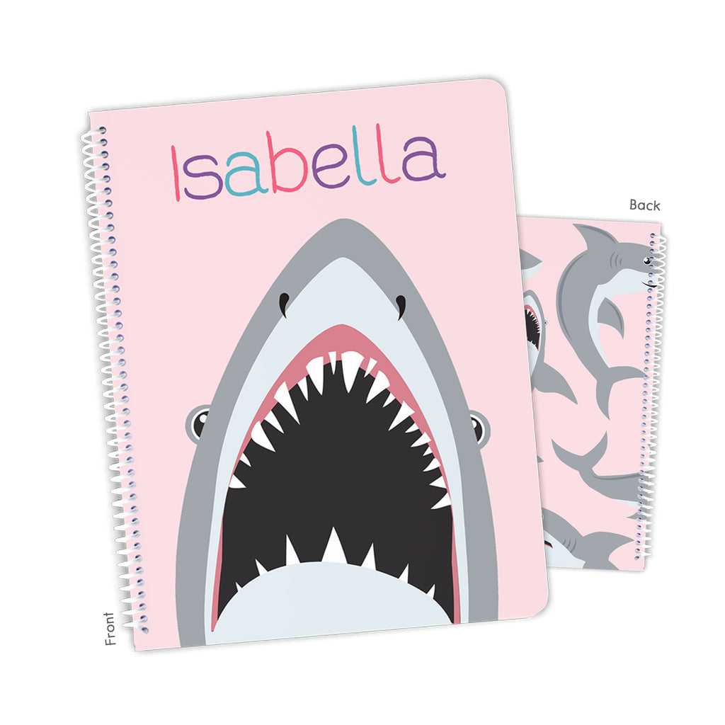 Shark Personalized Notebook Sketchbook Journal Custom Birthday Gift ...