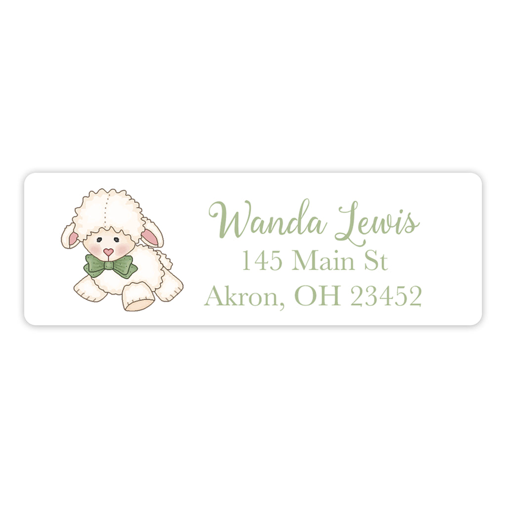 Lamb Sheep Return Address Labels Personalized Custom • Self Adhesive S ...